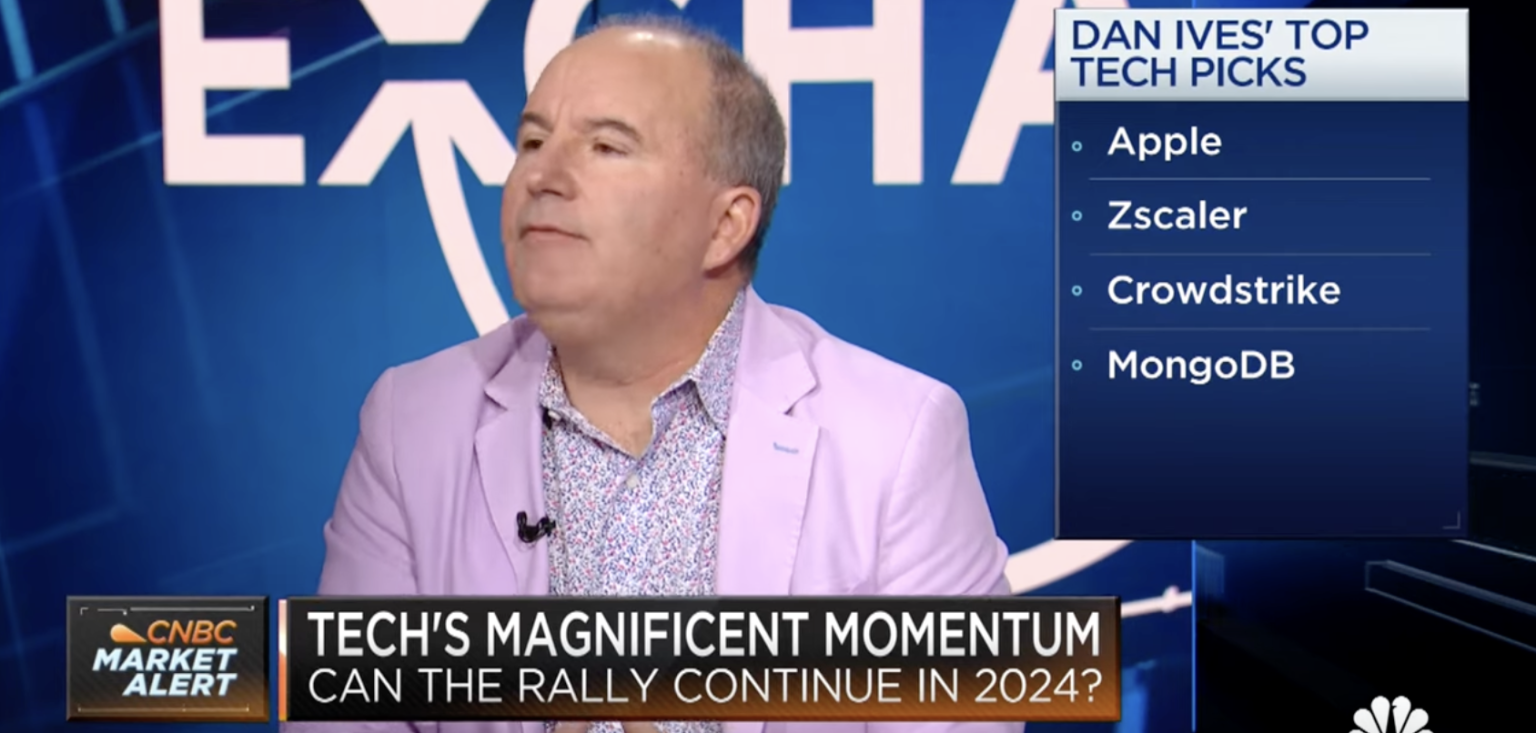Daniel Ives made his tech bull market pitch on CNBC today (video ...